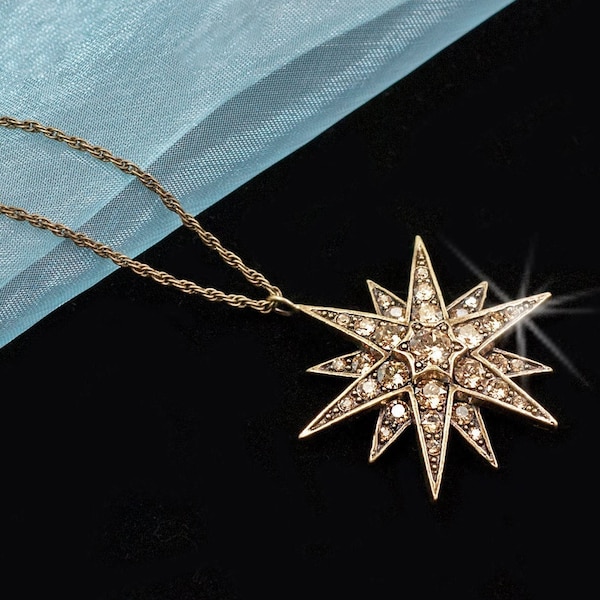 Star Pendant Necklace - Etsy