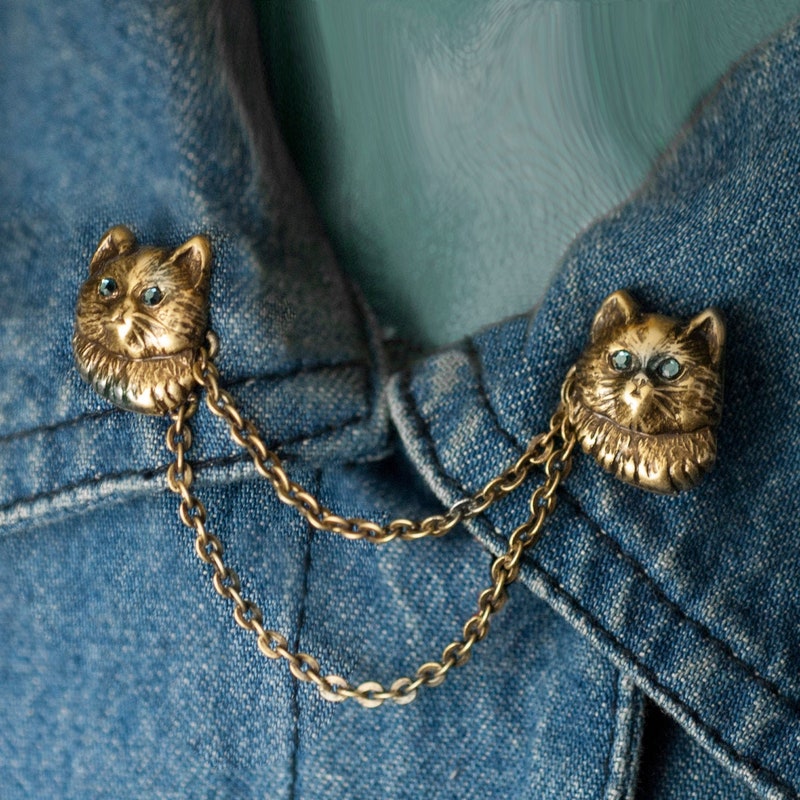 Kitten Brooch Vintage - Etsy