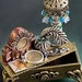 Vintage Desk Trinket Box: Miniature Jeweled Keepsake Box - Etsy