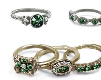 Antique emerald ring | Etsy