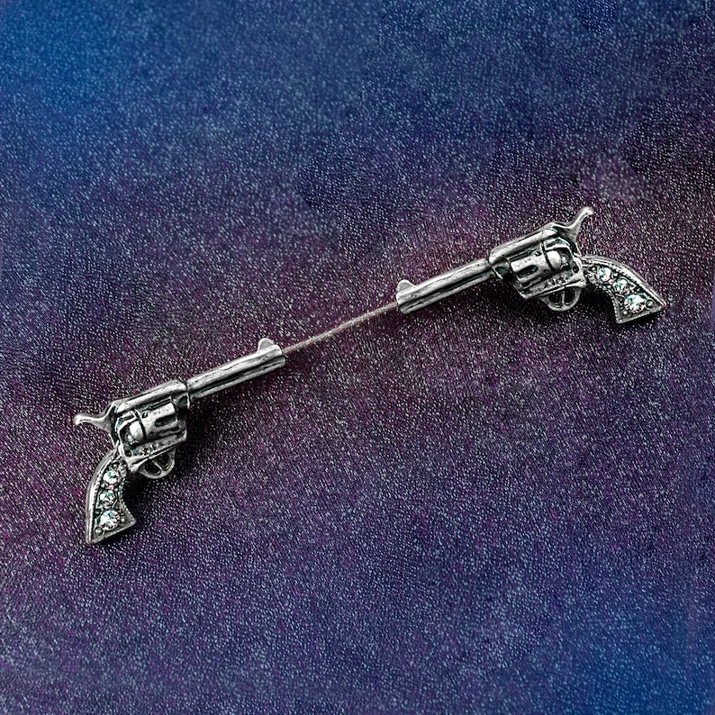 Gun Pin Lapel Pin Stick Pin Brooch Gun Jewelry Pistol - Etsy