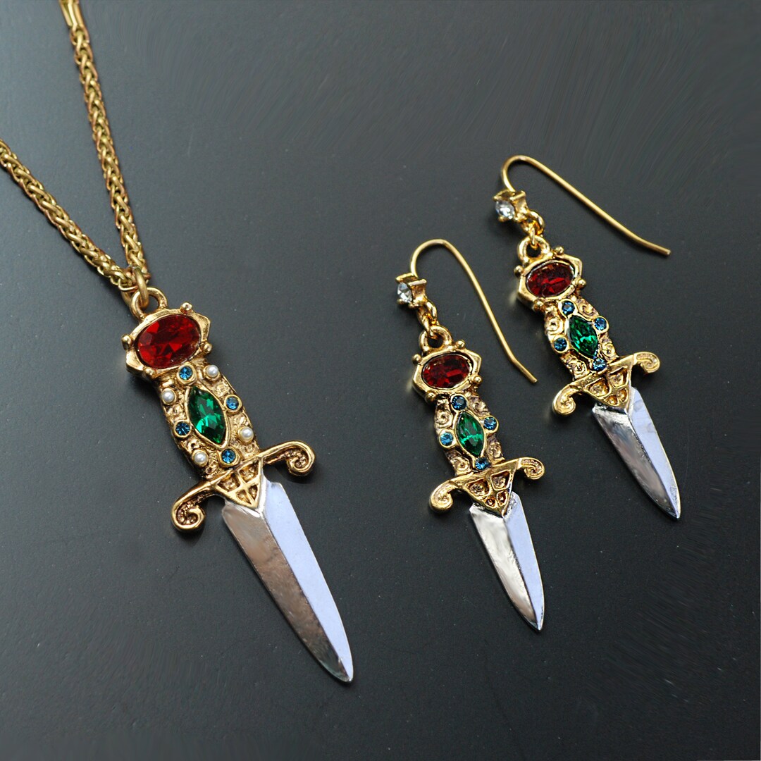 Jewel Dagger Necklace E_N105 - Etsy