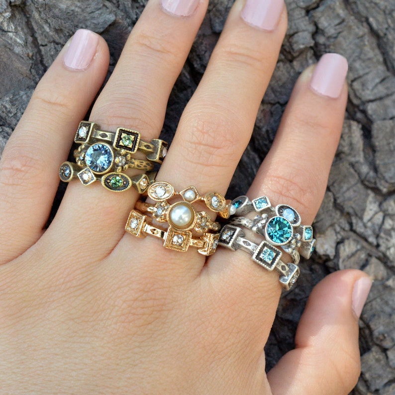 Antique Rings Vintage Rings Boho Rings Boho Ring Stacking - Etsy