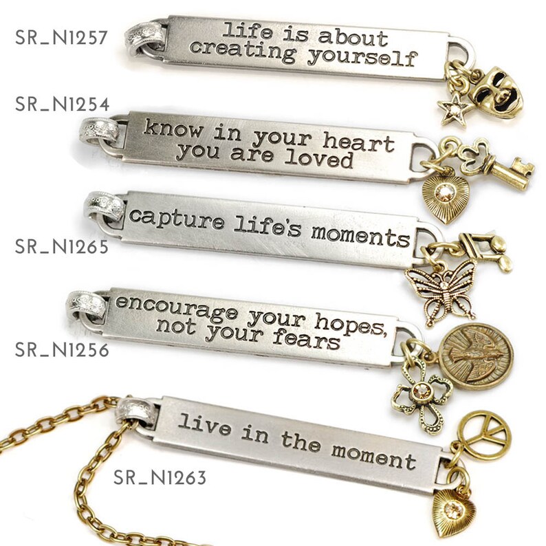Inspirational Necklace Motivational Inspirational Jewelry - Etsy