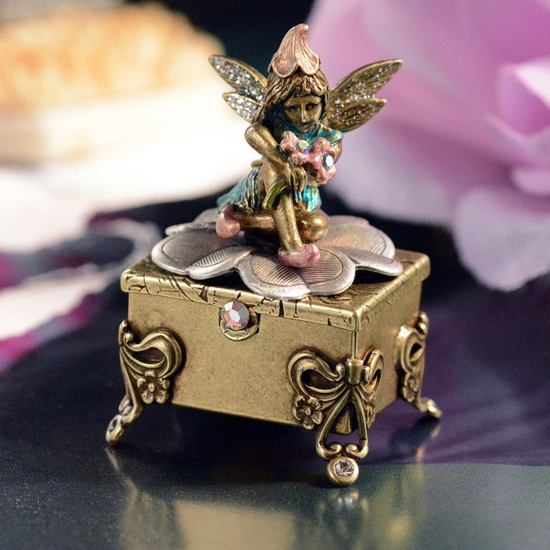 Miss Lily Fairy Keepsake Box: Bronze or Silver Tooth Fairy Gift - Etsy