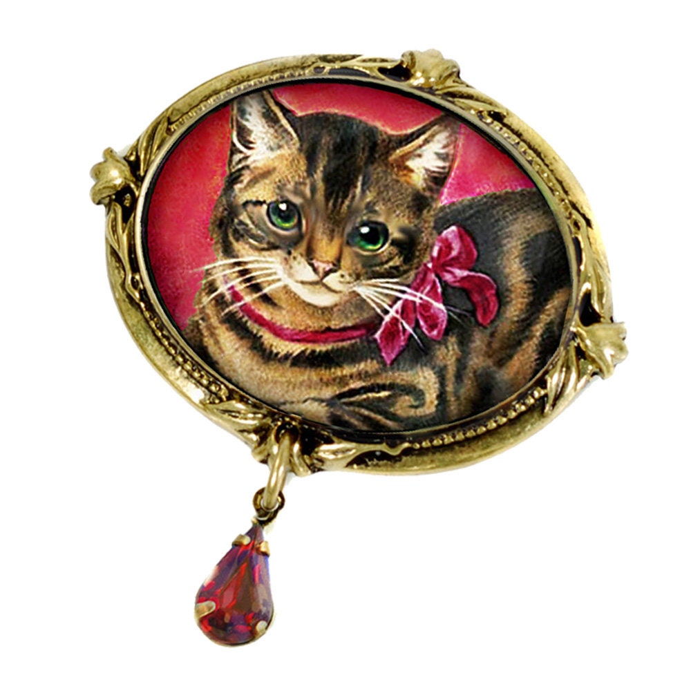 Cat Pin Kitty Brooch Pin Brooch Valentine Jewelry - Etsy