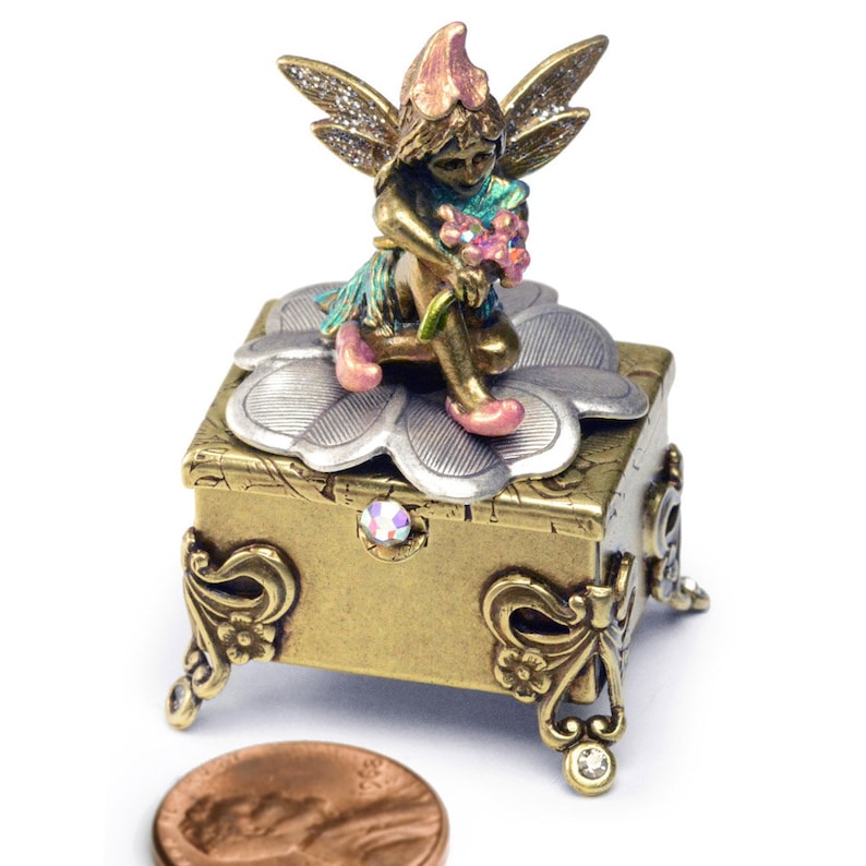 Miss Lily Fairy Keepsake Box: Bronze or Silver Tooth Fairy Gift - Etsy