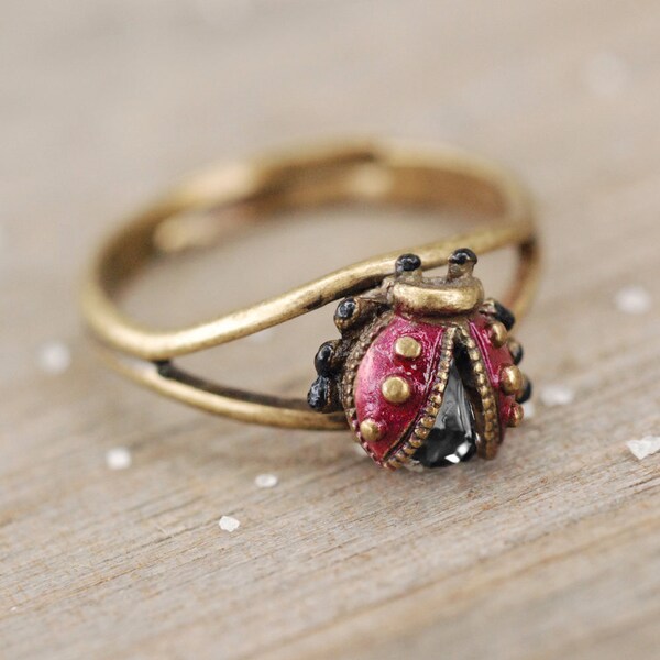 Ladybug Ring - Etsy
