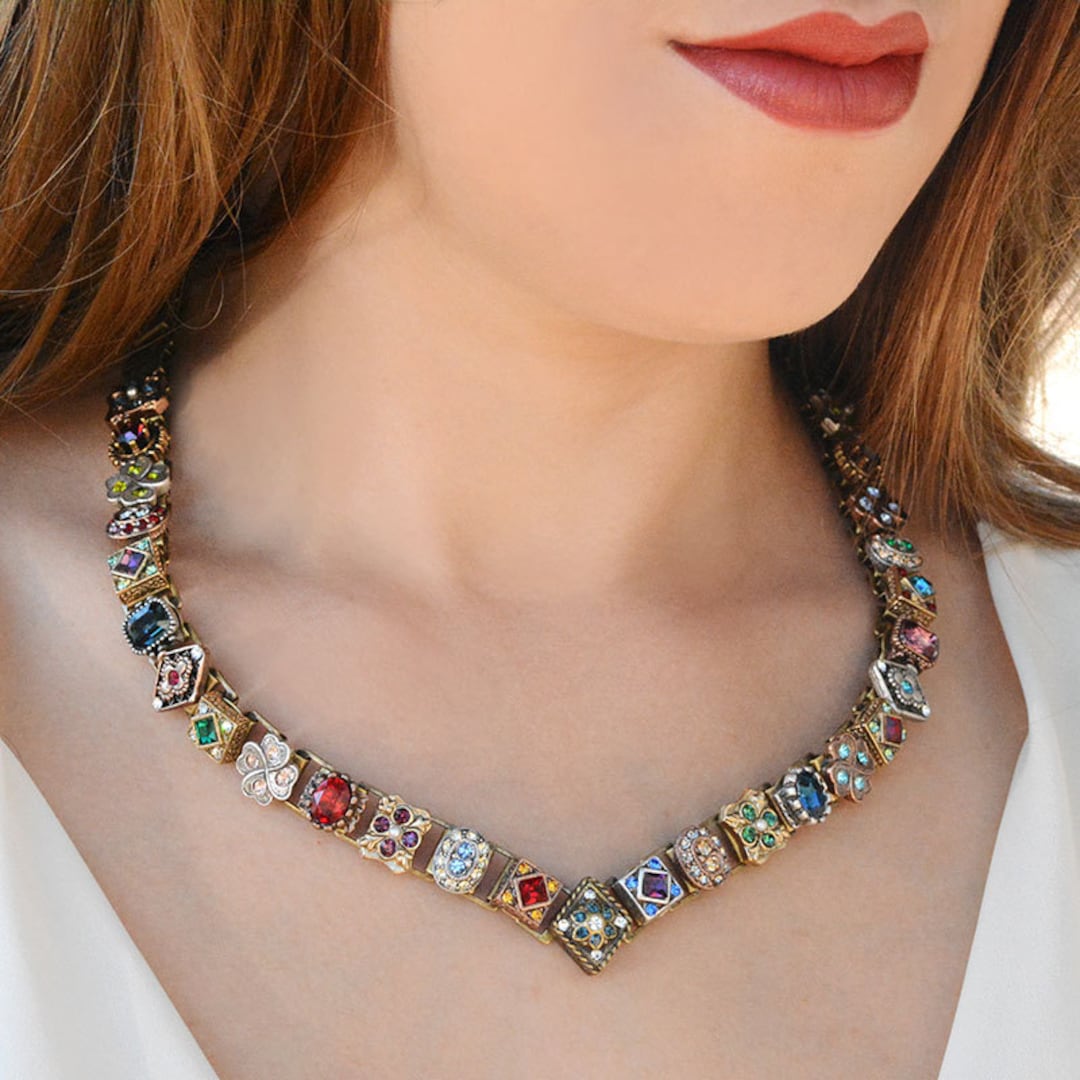 Victorian Carcanet Necklace: Renaissance Revival Bridal Jewelry - Etsy