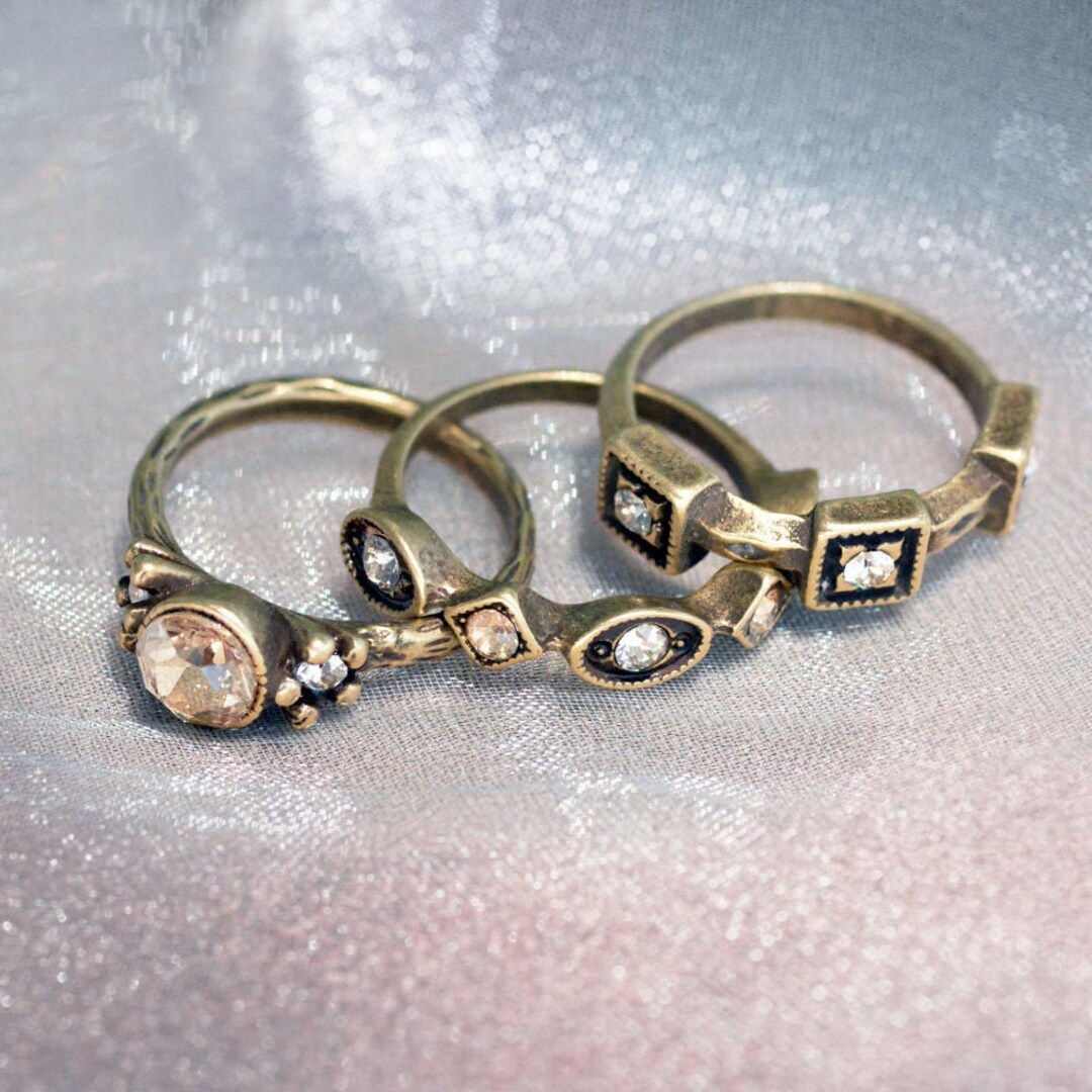 Antique Rings, Vintage Rings, Boho Rings, Boho Ring, Stacking Ring Set ...