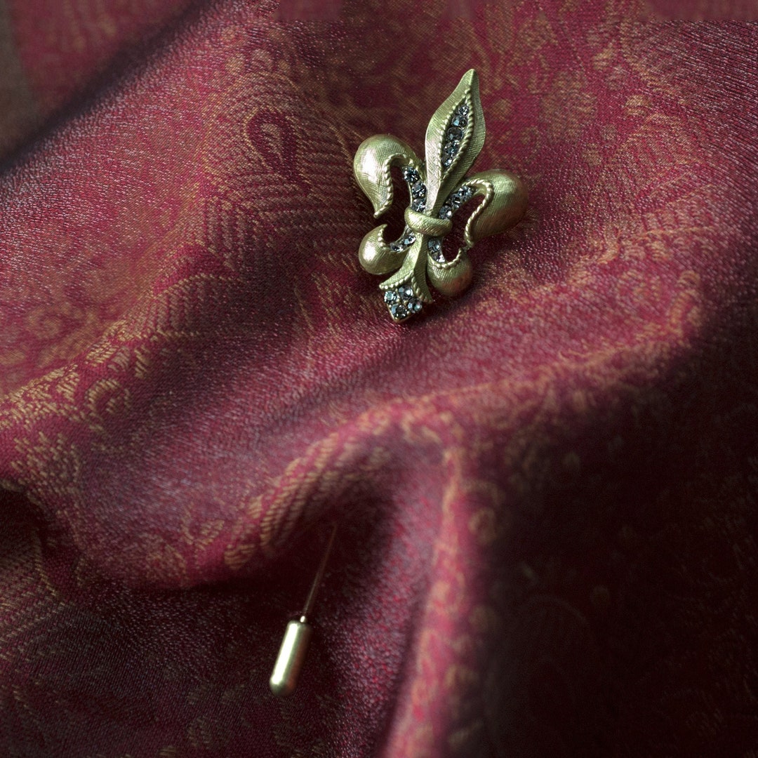 Fleur De Lis Pin Stick Pin Mens Jewelry Lapel Pin Hat Pin - Etsy