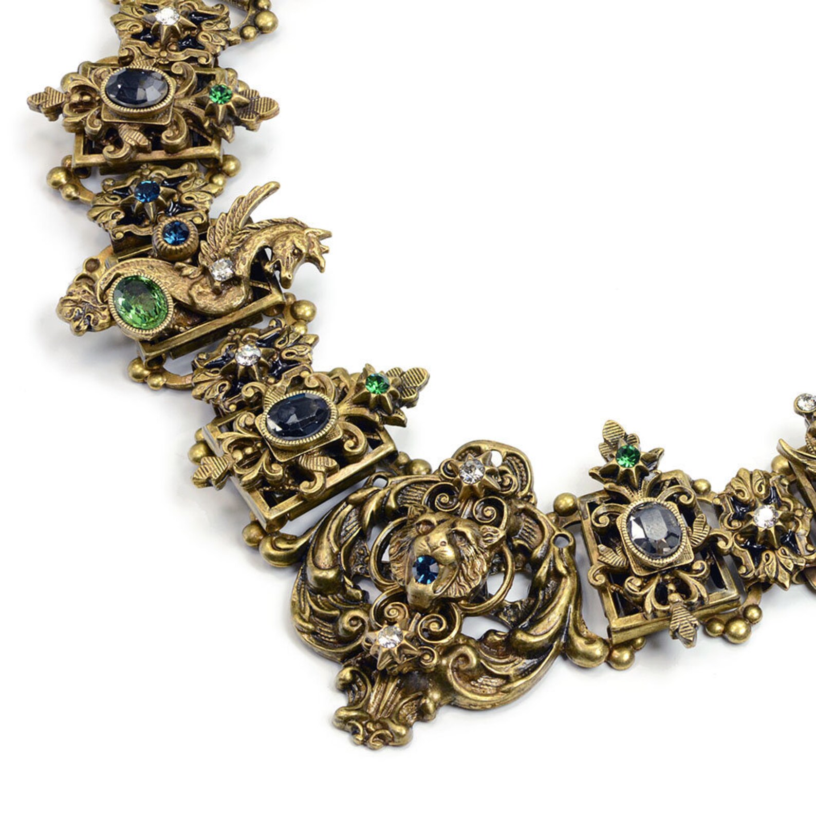 Tudor Chain of Office Necklace: Medieval Dragon, Lion, Griffin Regalia ...
