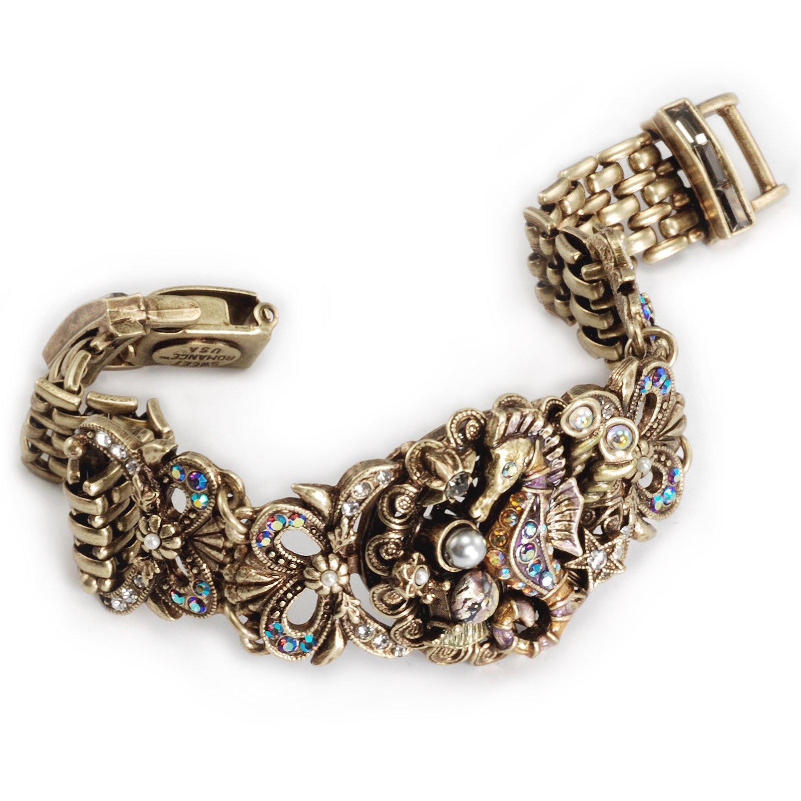 Seahorse Bracelet, Seahorse Jewelry, Seahorse, Nautical Bracelet ...