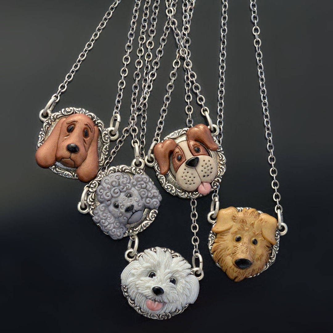 Hand Painted Dog Breed Pendant Necklace: Animal Rescue Jewelry - Etsy