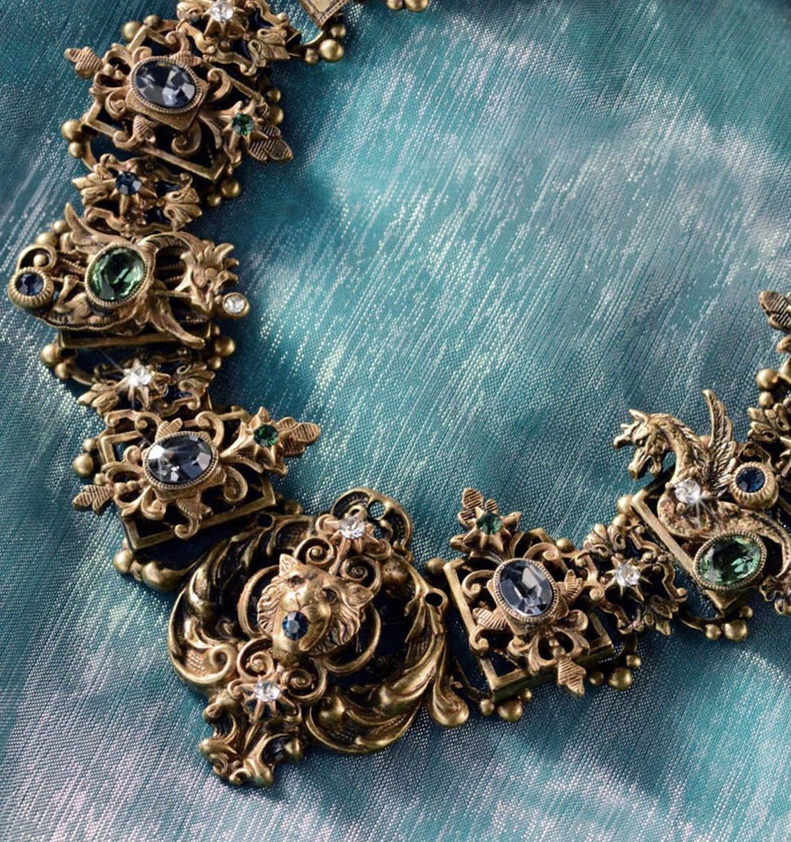 Tudor Chain of Office Necklace: Medieval Dragon, Lion, Griffin Regalia ...