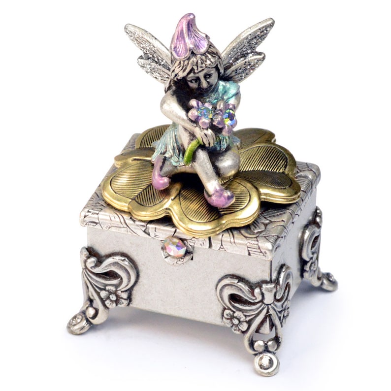 Miss Lily Fairy Keepsake Box: Bronze or Silver Tooth Fairy Gift - Etsy