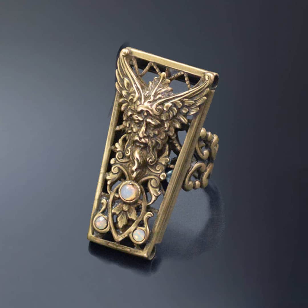 Zeus Ring: Greek God Amulet, Adjustable Vintage Style - Etsy