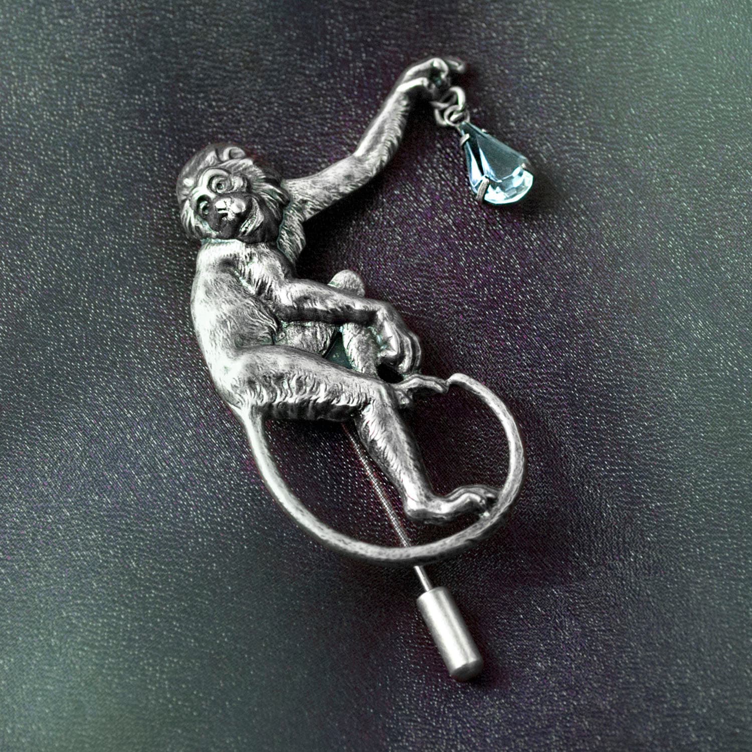 Monkey Pin Wise Monkeys Lapel Pin Vintage Jewelry | Etsy