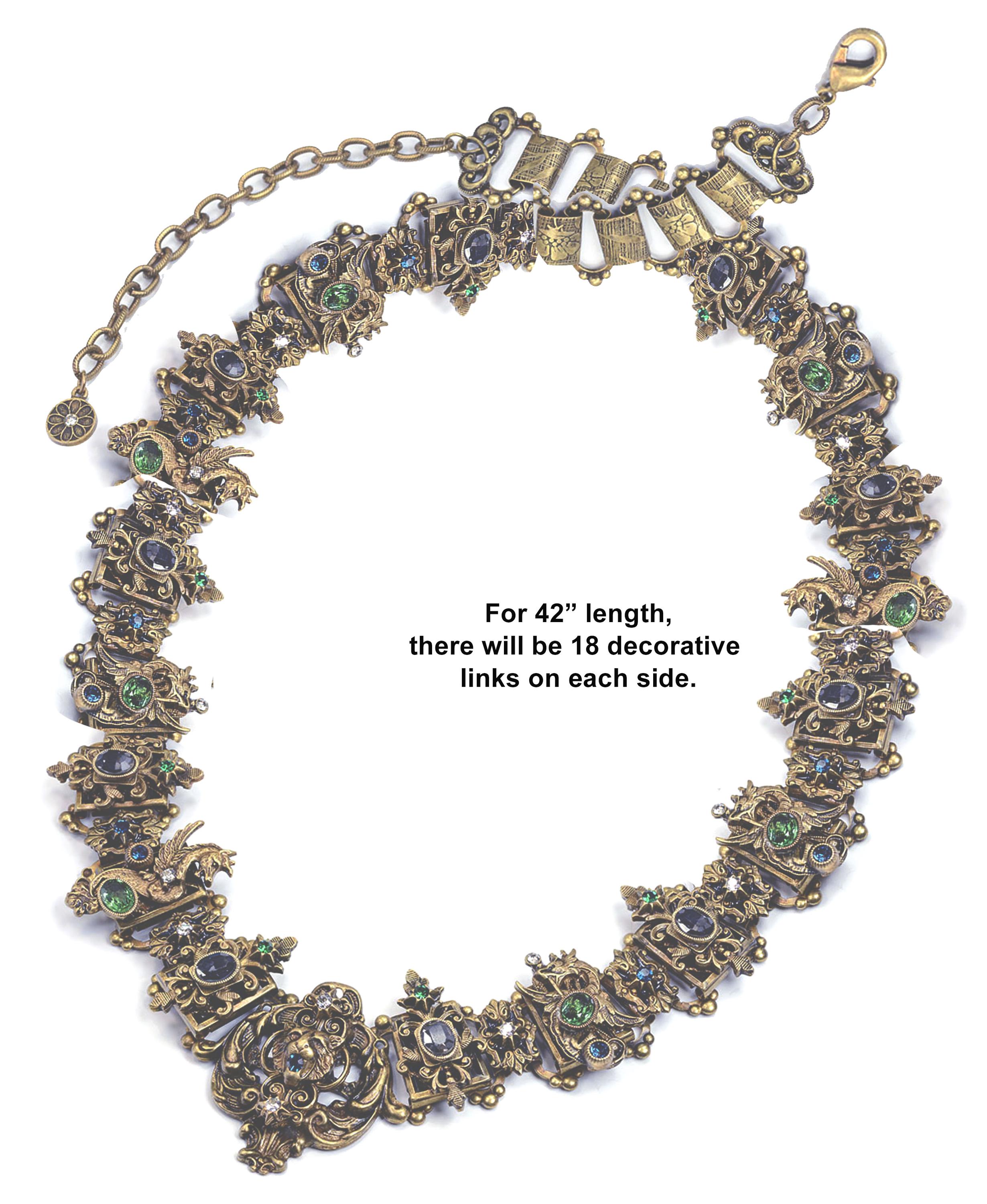 Tudor Chain of Office Necklace: Medieval Dragon, Lion, Griffin Regalia ...