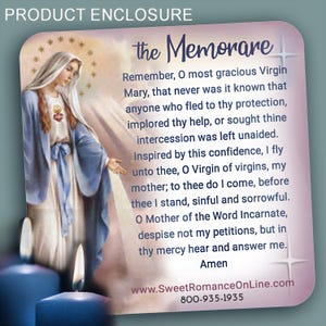 Virgin Mary Locket Necklace: Lord's Prayer Inscription, First Communion ...