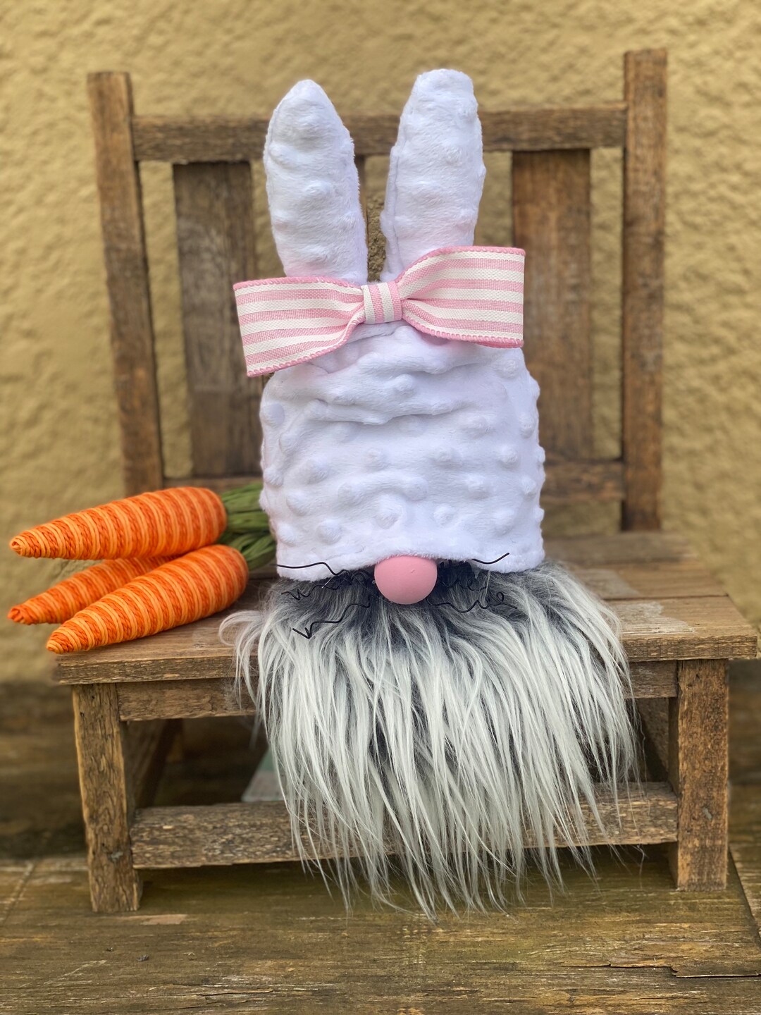 Bunny Easter Gnomes Bunny Gnome Spring Gnomes Tiered Tray - Etsy