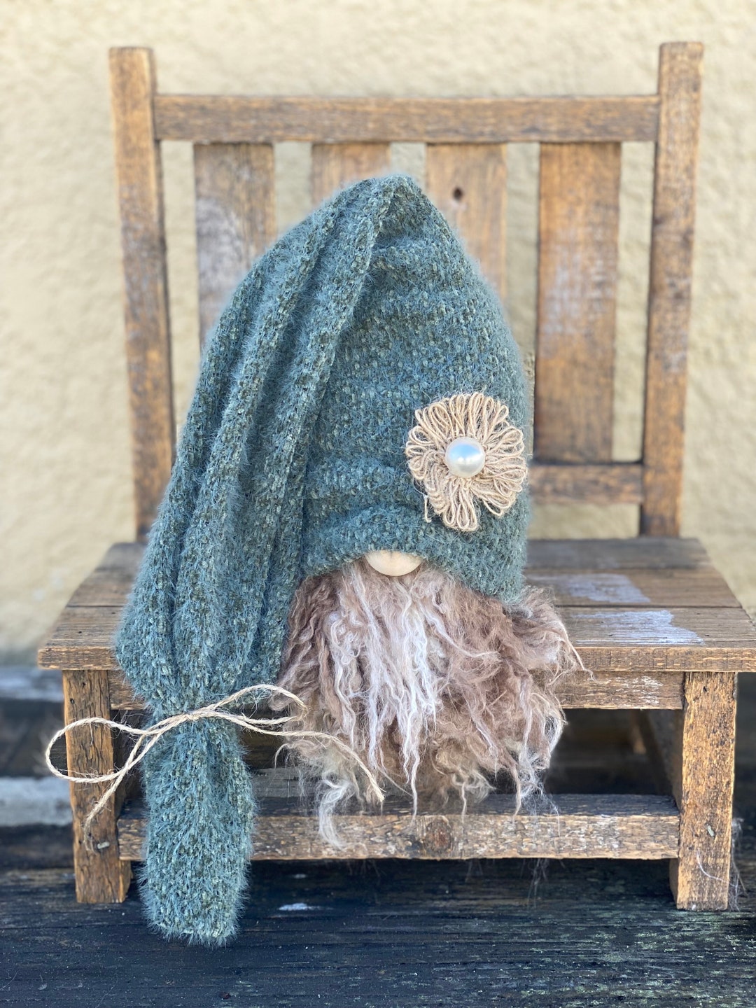 Sage Green Farmhouse Gnomes, Tiered Tray Decor, Gnome Gifts, Green ...