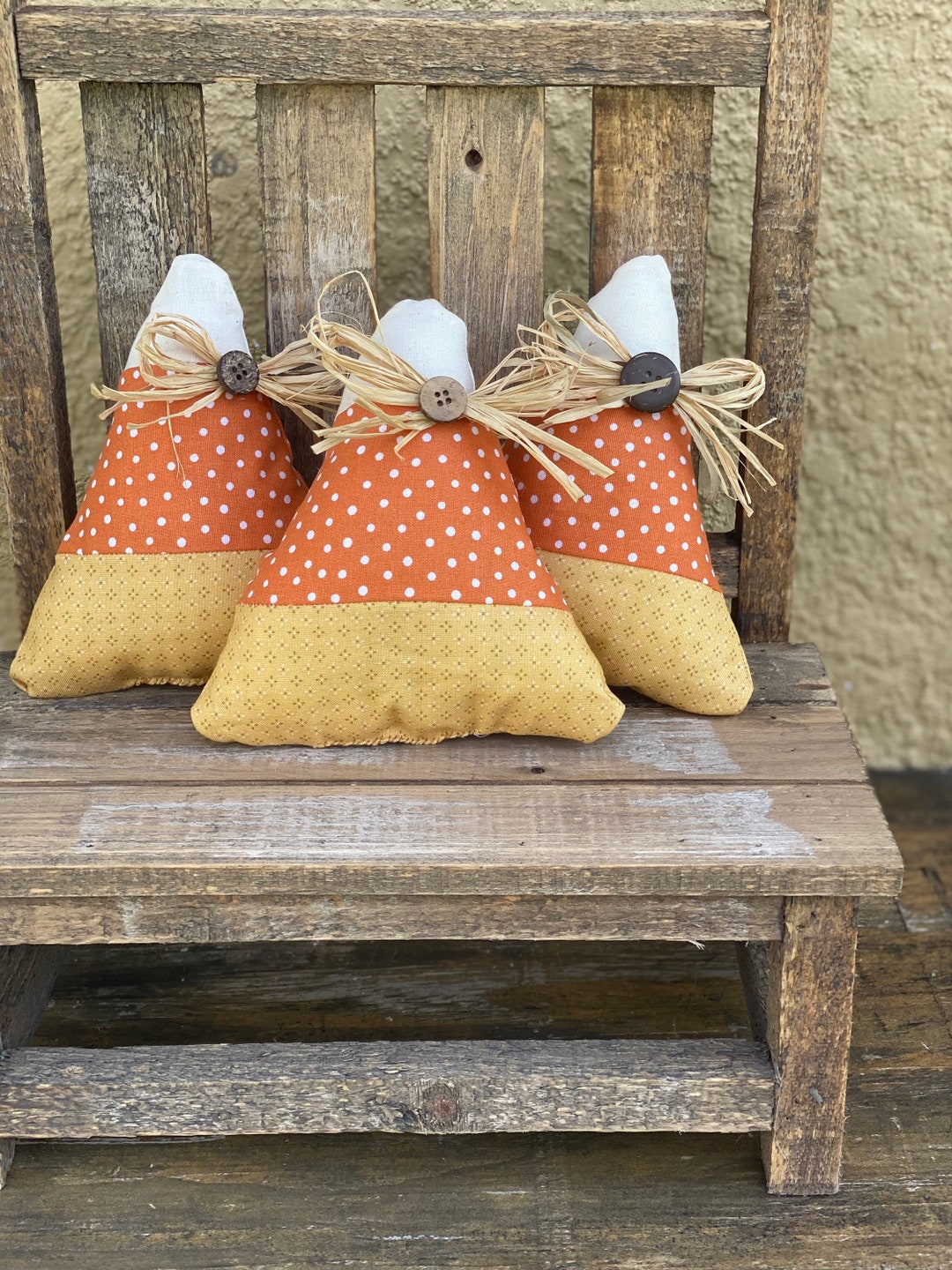 Fabric Candy Corns Set of 3, Fall Bowl Fillers, Farmhouse Bowl Fillers ...
