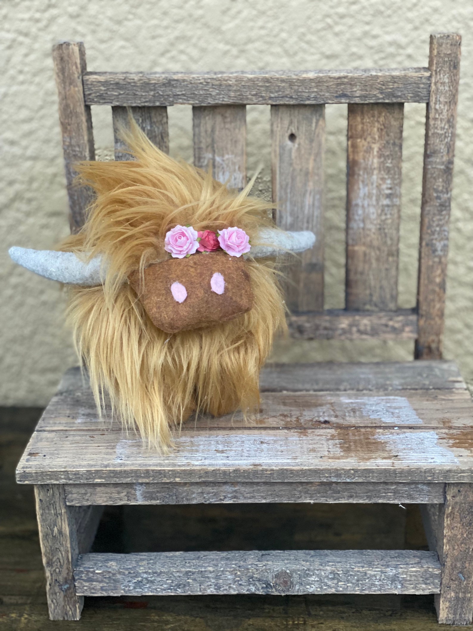 Highland Cow Tan Highland Cow Gnome Farmhouse Cow Decor - Etsy