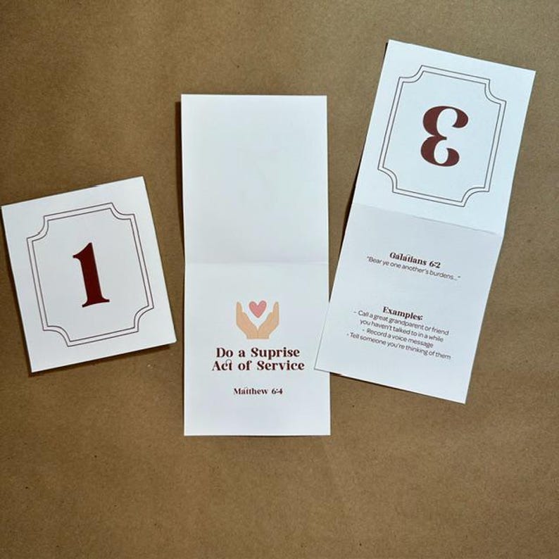 Kindness Christmas Countdown • Printable Advent Calendar With ...