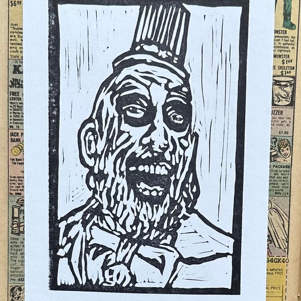 Linoleum Block Print - Etsy