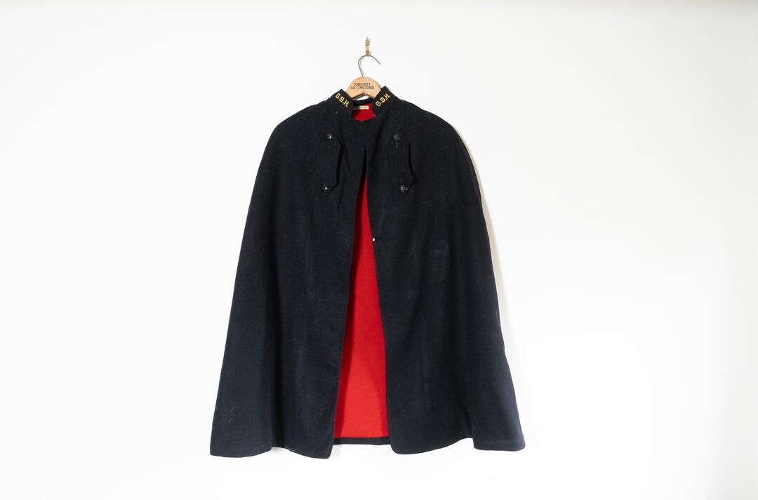 Womens WWII Navy Wool Nurses Cape 1940s Brucks S.M.H. Apparel - Etsy