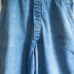Indigo Cotton Big Mac Overalls Railroad 1970s Era L W 40 Distressed ...