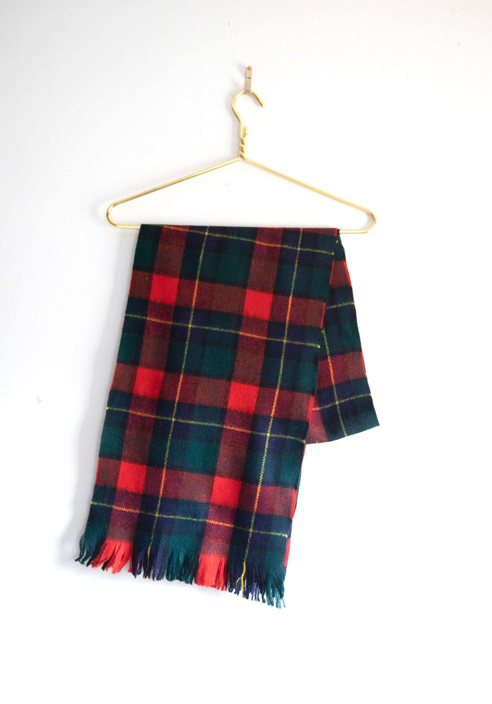 Vintage Scottish Wool Scarf Made in Scotland / Scottish Tartan Fine ...