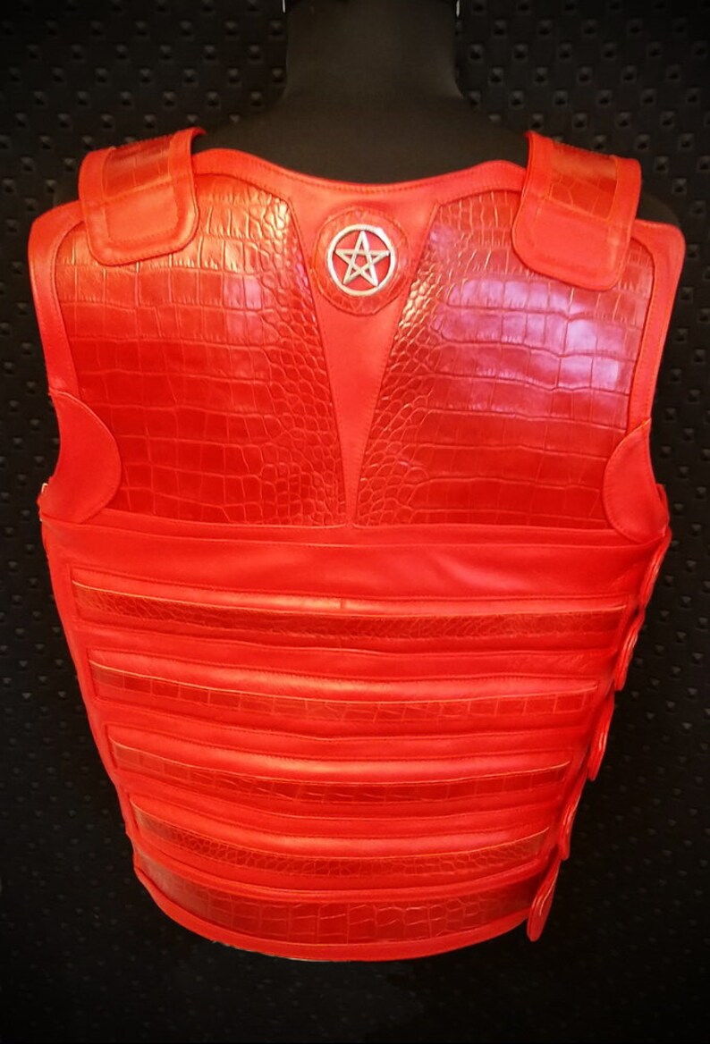 Red Armor Men's leather bulletproof vest by | Etsy