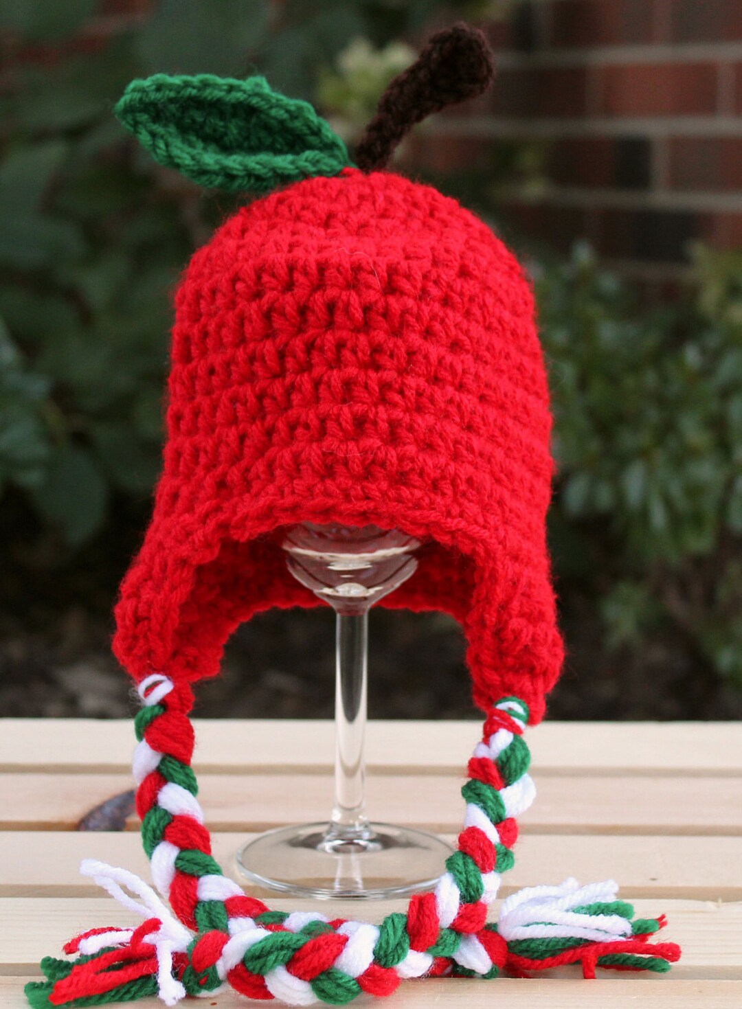 Crochet Red Apple Hat, Photo Prop, Handmade - Etsy