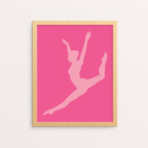 Dance Wall Art PRINTABLE Set of 3 | Pink Dancer Print | Girls Room ...