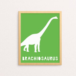 Dinosaur Wall Art Print Printable Set of 3 Green, Blue Nursery Wall ...