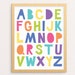 Alphabet Poster | Rainbow Alphabet Printable | Alphabet Wall Art | ABC ...