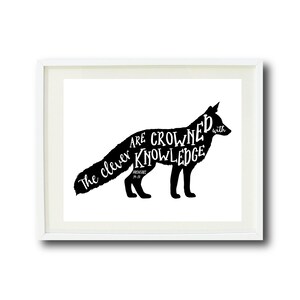 Bible Verse Wall Art | Fox Woodland Nursery Printable | the Clever Are ...