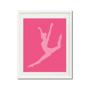 Dance Wall Art PRINTABLE Set of 3 | Pink Dancer Print | Girls Room ...