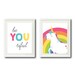 Unicorn, Rainbow PRINTABLE Wall Art Beyoutiful Print Cute Print Set of ...