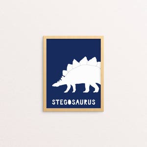 Dinosaur Wall Art Print Set of 4 | Printable | Green, Grey, Blue ...