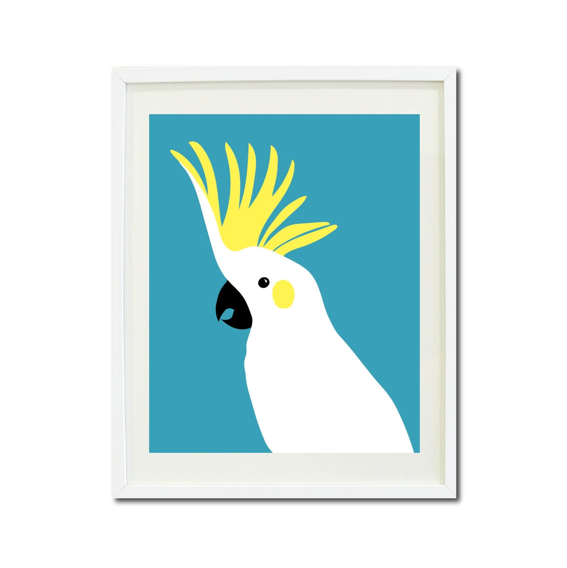 Cockatoo PRINTABLE Wall Art Print Blue Parrot Print - Etsy