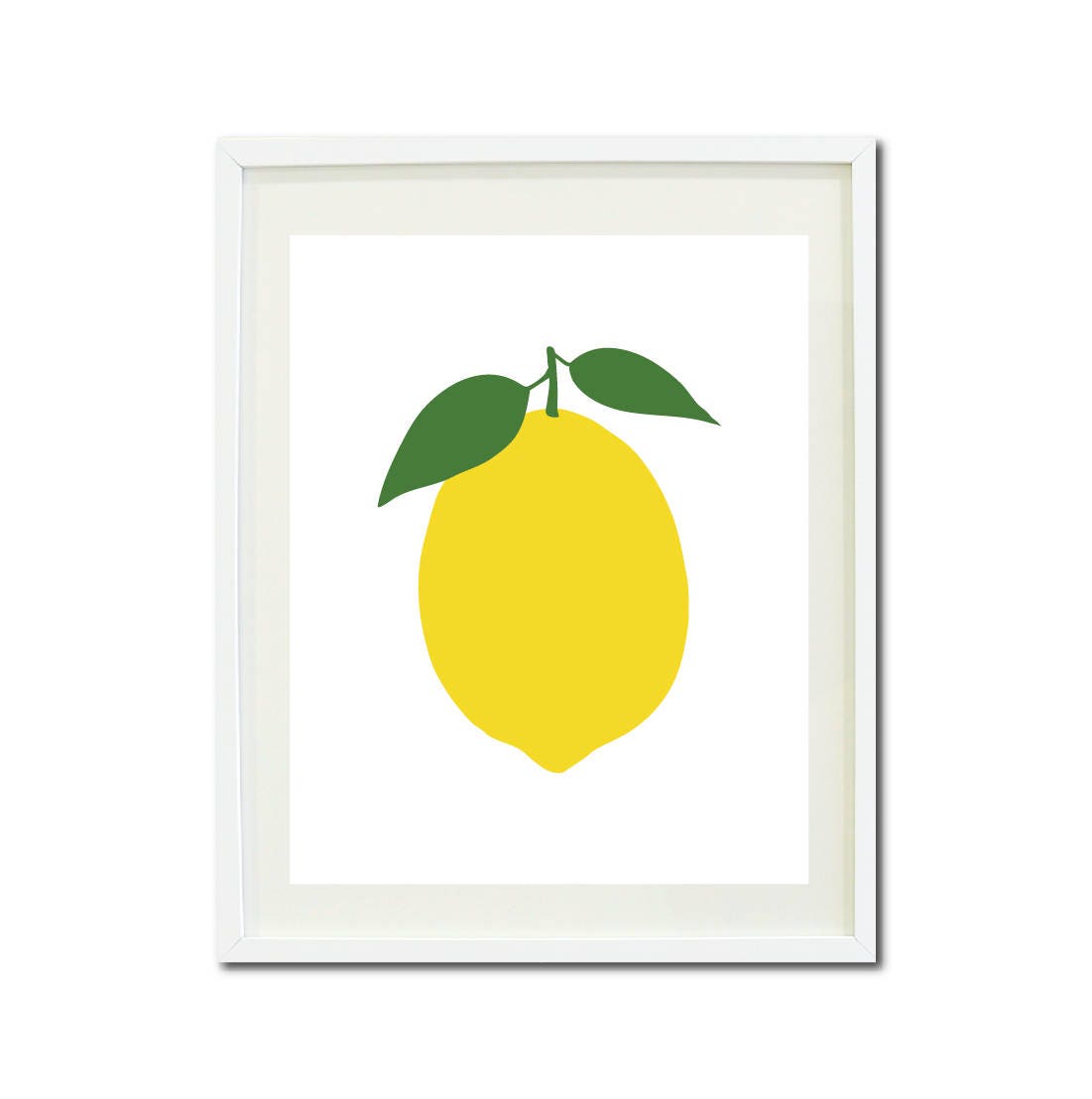 Lemon Print Lemon Printable Lemon Wall Art Kitchen Decor | Etsy