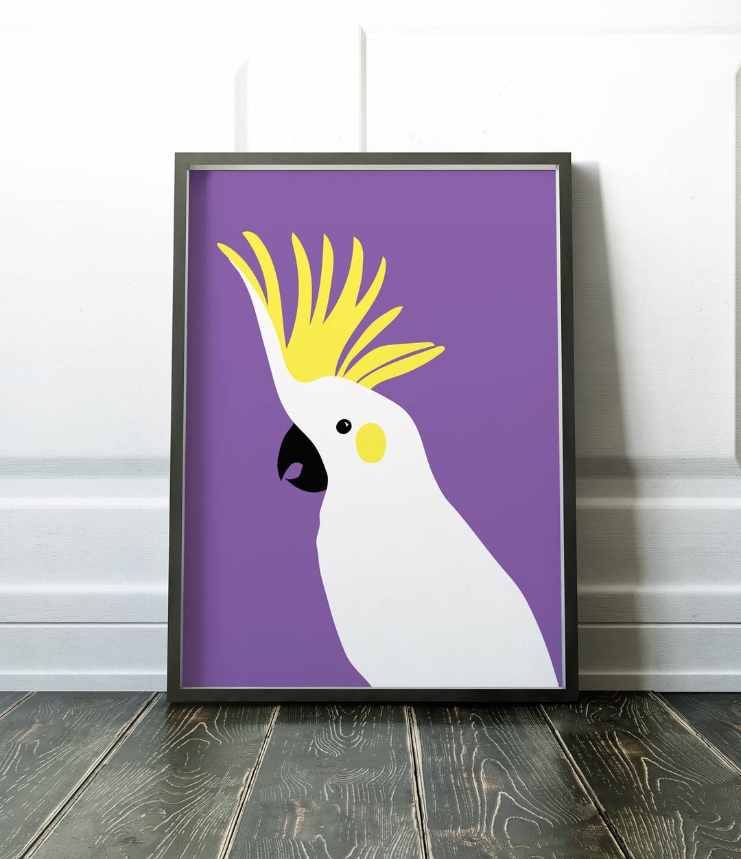Cockatoo PRINTABLE Wall Art Print | Purple Bird Print | Nursery Wall ...
