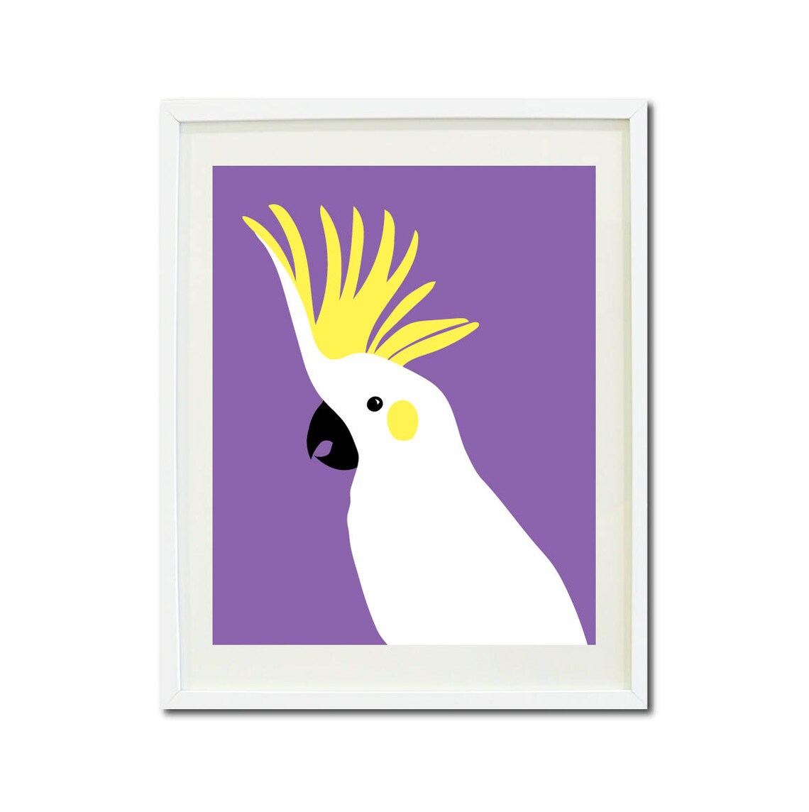 Cockatoo PRINTABLE Wall Art Print | Purple Bird Print | Nursery Wall ...