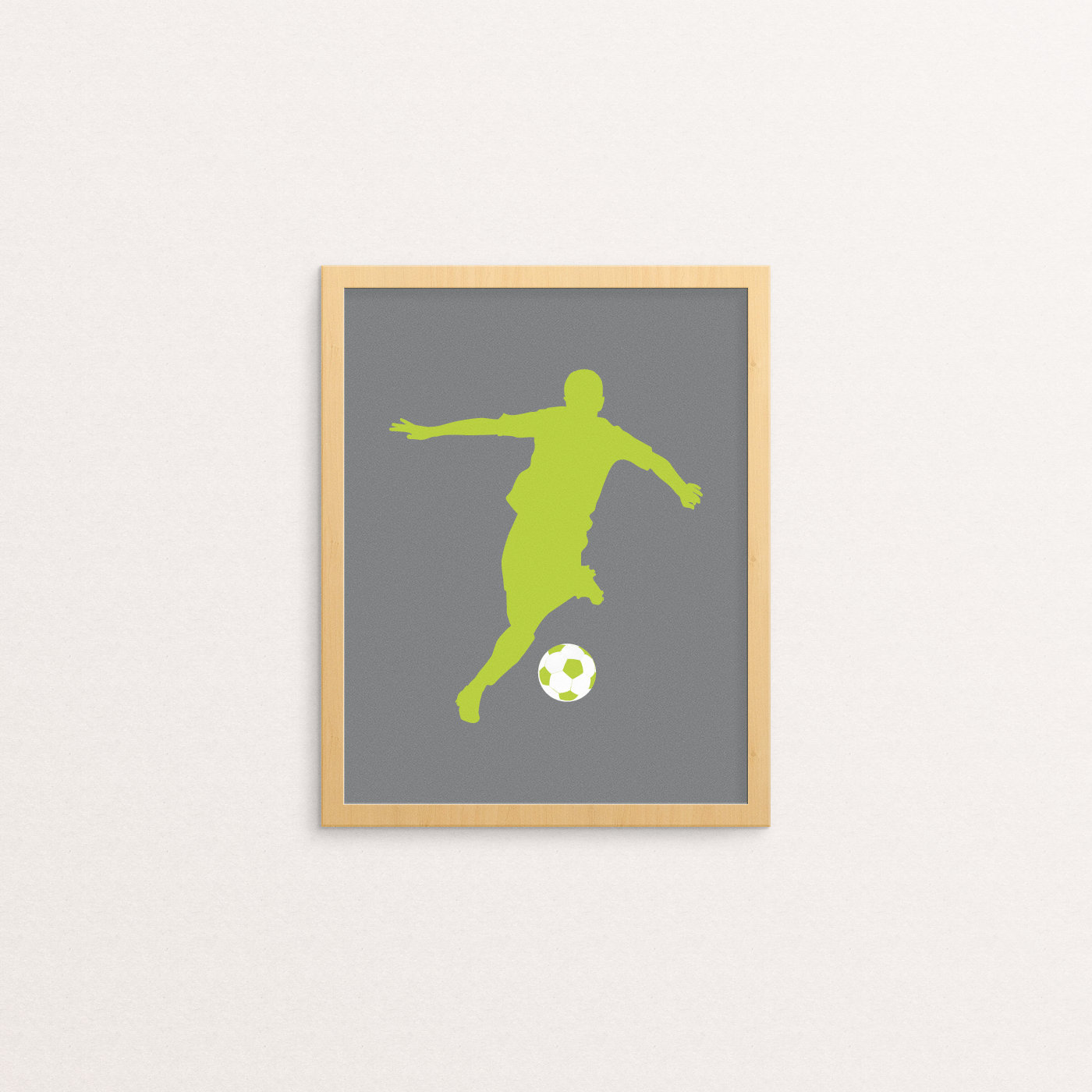Soccer Wall Art PRINTABLE Set of 3 Boys Soccer Print Lime | Etsy