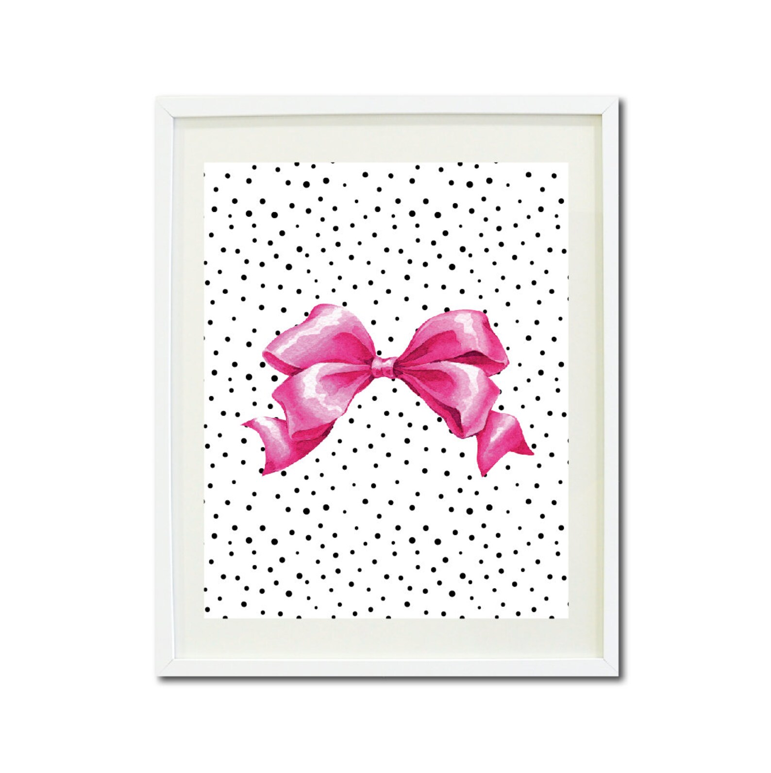 Nursery Wall Art Bow Printable Print Set of 3 Pink Teal | Etsy