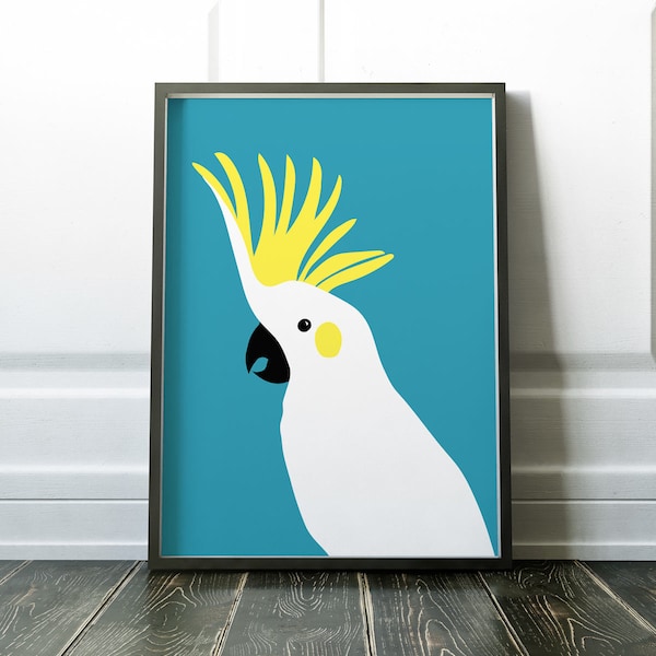 Blue Parrot Art - Etsy