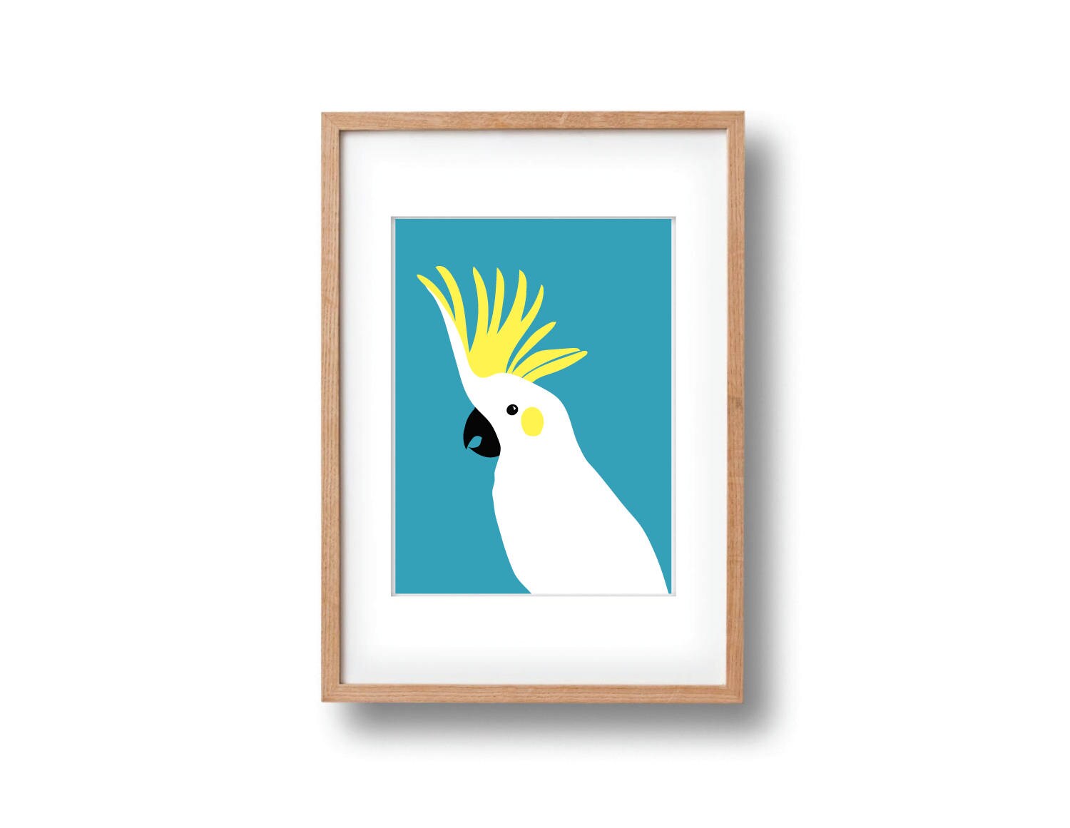 Cockatoo PRINTABLE Wall Art Print Blue Parrot Print - Etsy